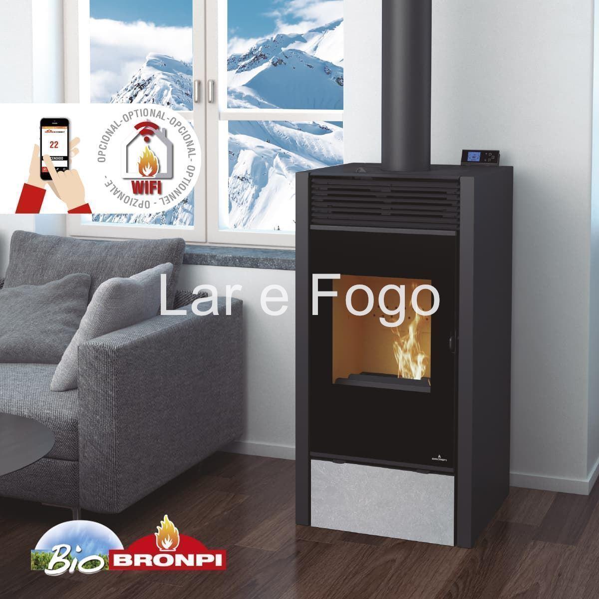 ESTUFA DE LEÑA-PELLET BRONPI MODELO HYBRID